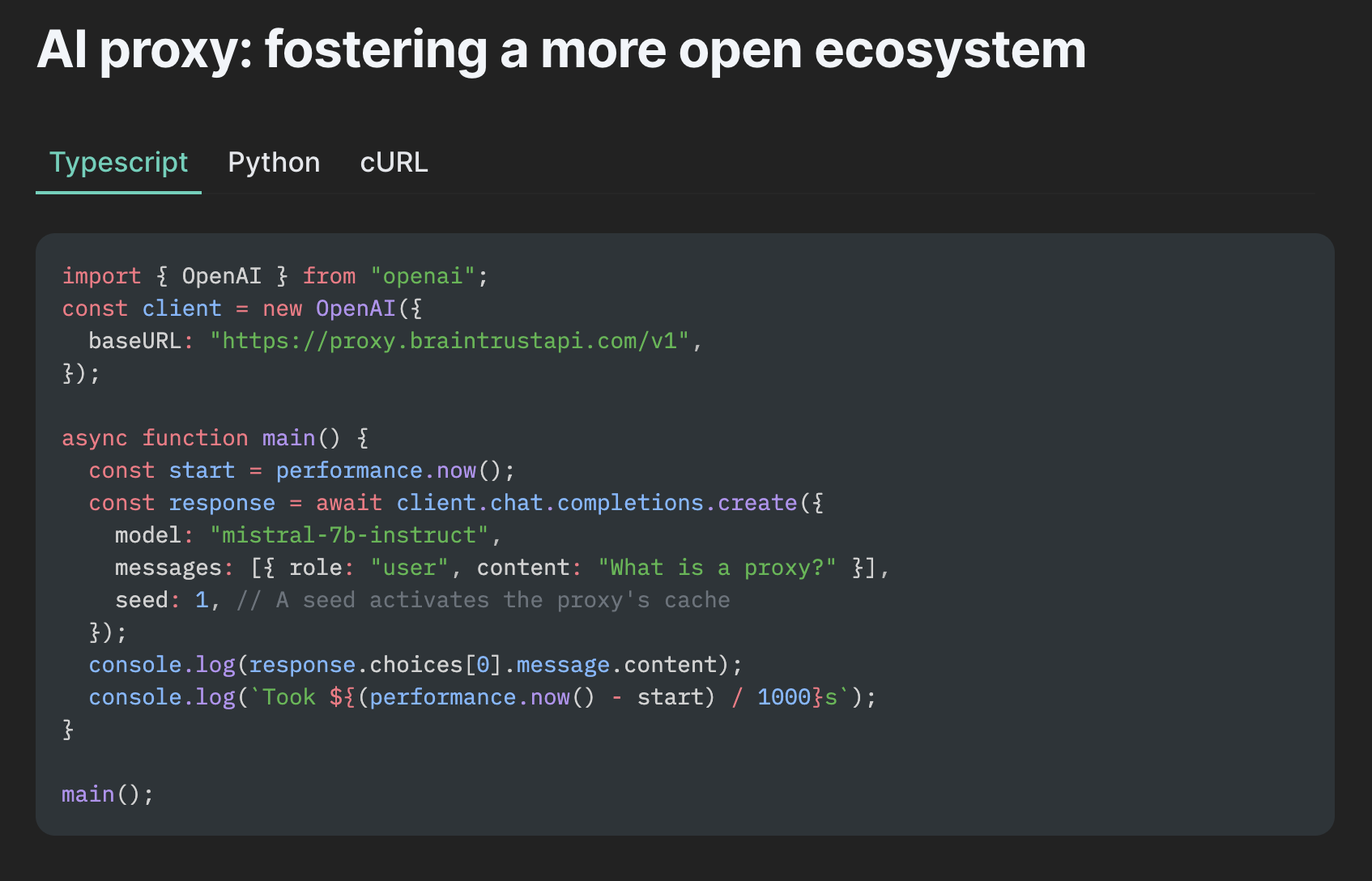 AI proxy: fostering a more open ecosystem — Braintrust